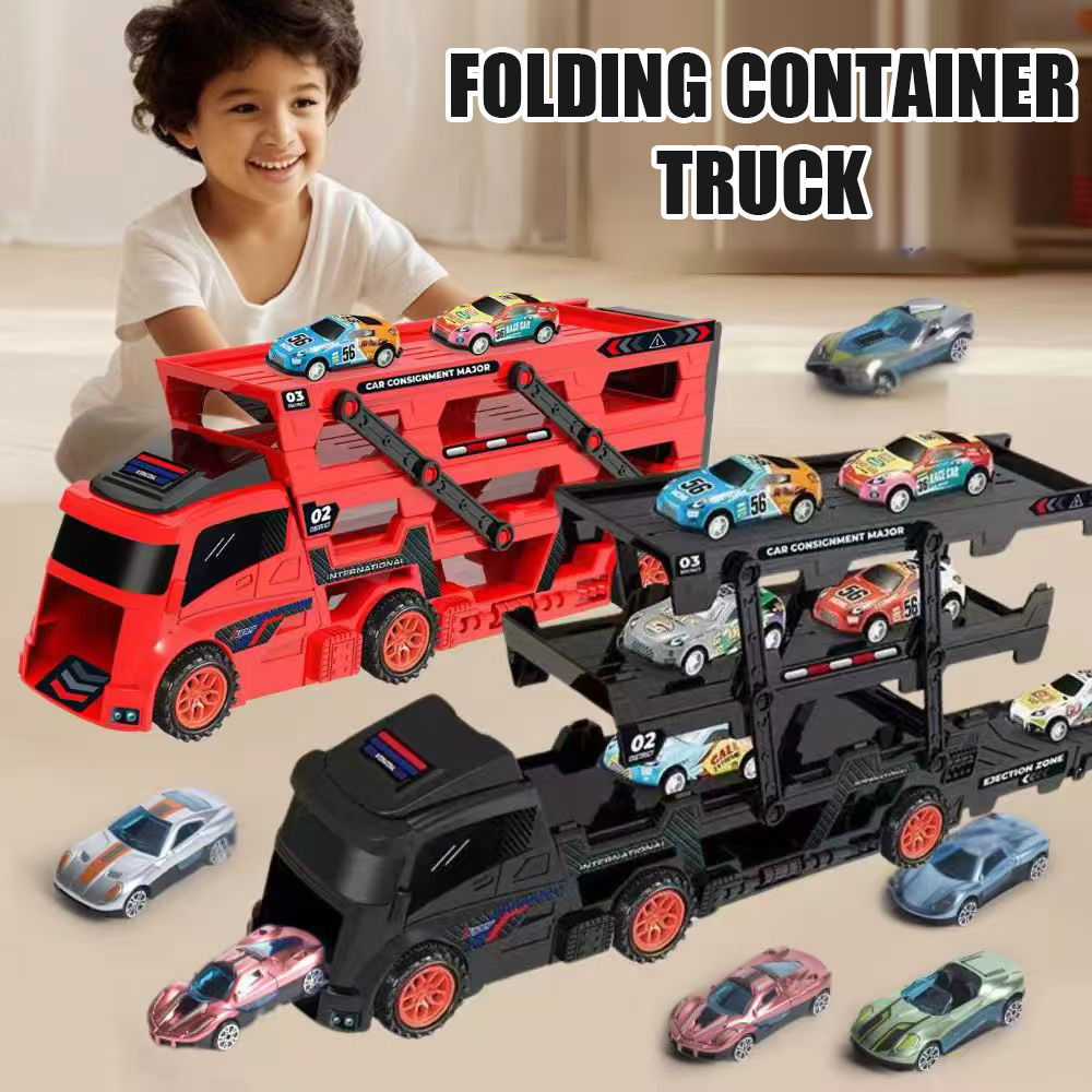Truck Toys For Boys Car Truck Three-layer Foldable Deformed Container ...