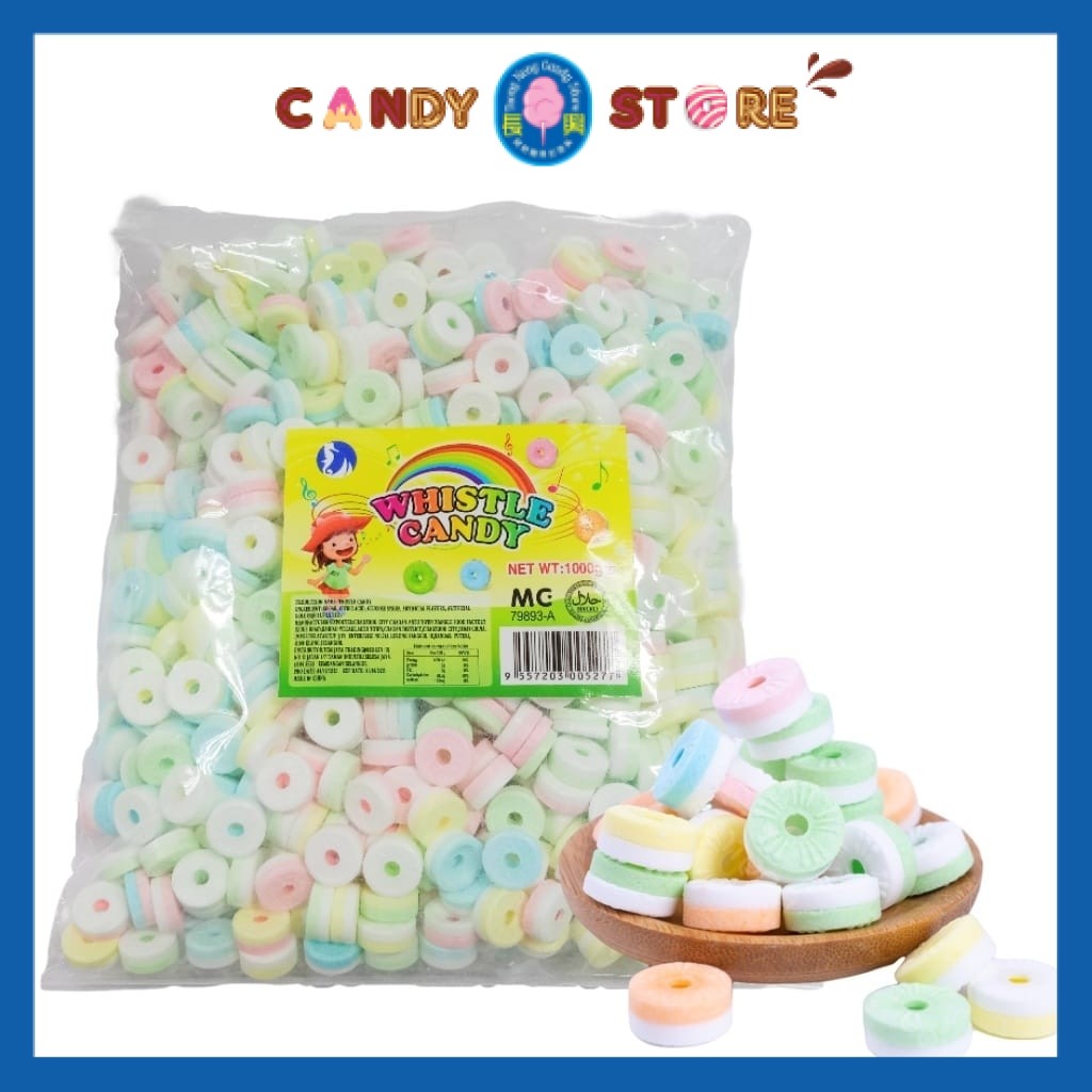 Whistle Candy/Pipi Candy 1kg 童年口笛糖嗶嗶糖 party goodies bag doorgift kahwin ...