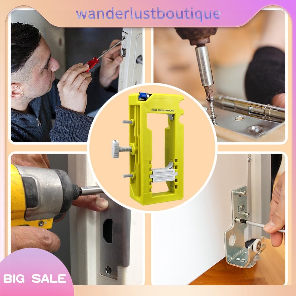 Ready Stock - Door Hinge Mortiser ABS Door Hinge Router Template for 3 ...