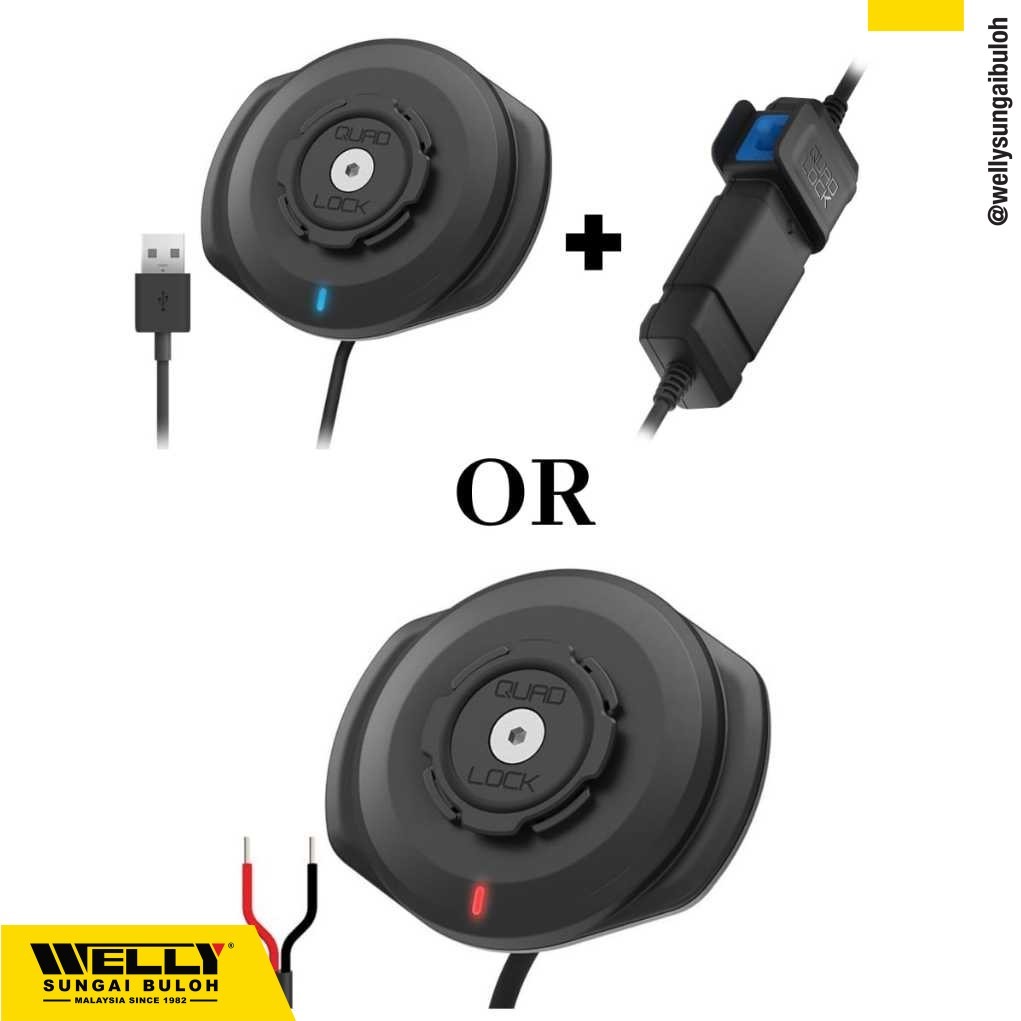 Quad Lock USB Weatherproof | 12V-24V Waterproof Wireless | 12V To USB ...