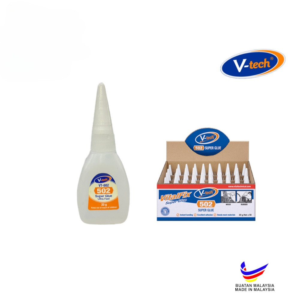 VT-802 V-Tech vtech Super Glue 502 / Strong Heavy Duty Elephant Gam 强力胶 ...