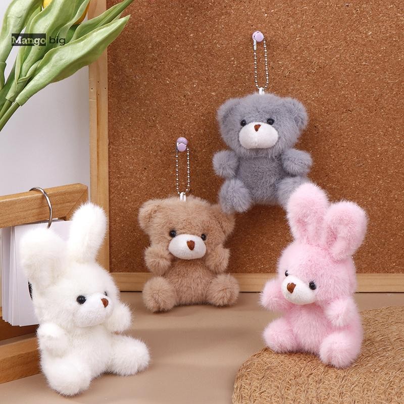 Mangobig Cute Rabbit Plush Toy Cartoon Bear Bunny Pendant Soft Stuffed ...