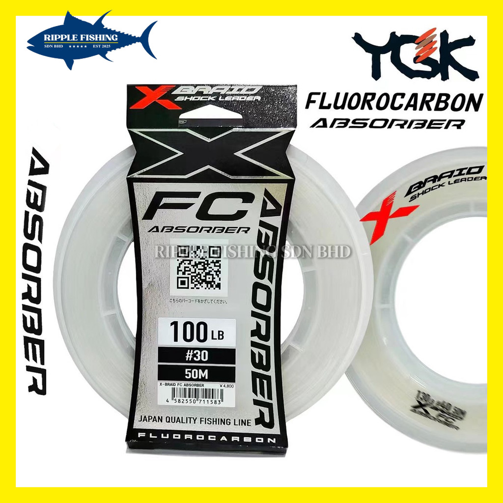 YGK X-BRAID FC ABSORBER SHOCK LEADER X022 & X023 (MADE IN JAPAN) | Shopee Malaysia