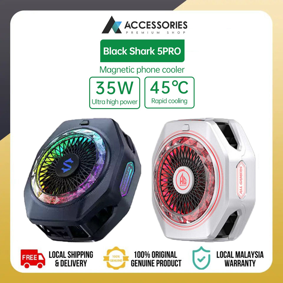 [New] Black Shark Magnetic Cooler 5 Pro 35W Funcooler Gaming Phone ...