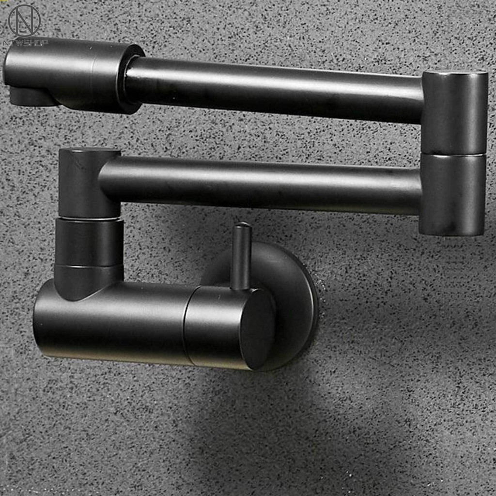 NTW Kran Dinding Foldable Hitam Brass 360 Rotation kran air wastafel ...