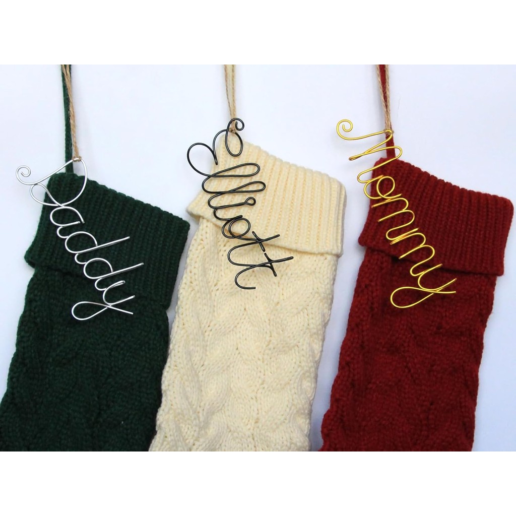 Personalized Christmas Stocking Name Tags customized stocking letter ...