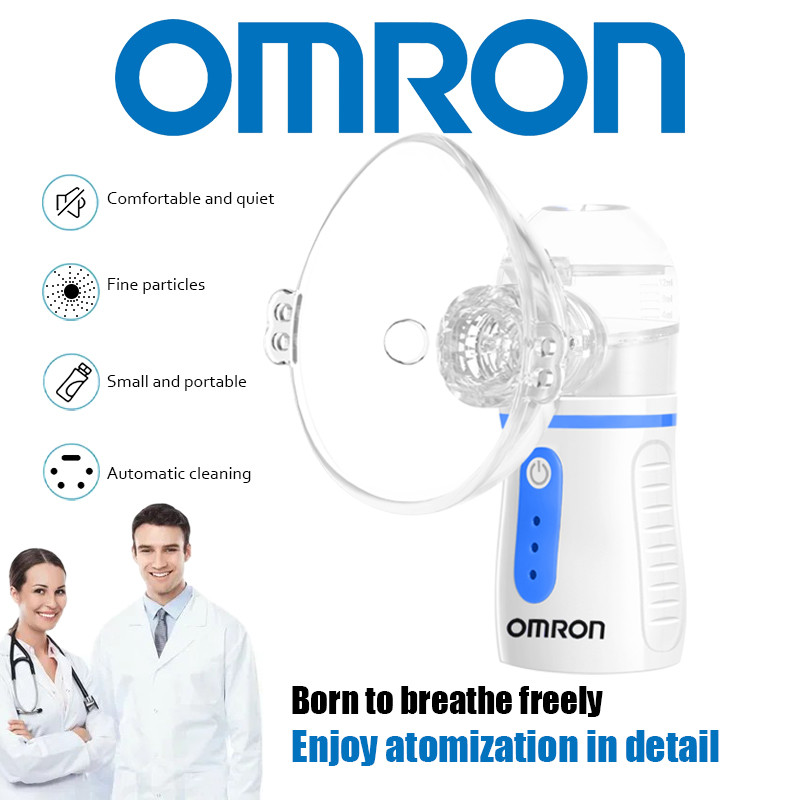 Omron Handheld Portable Ultrasonic Nebulizer Inhaler Mini Spray Device ...