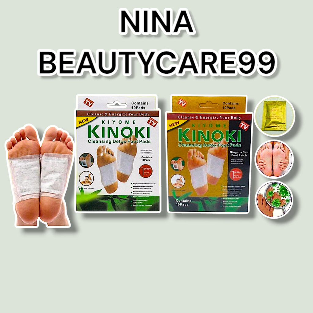 Kinoki Detox Foot Pads 1Box 10pcs putih/gold | Shopee Malaysia