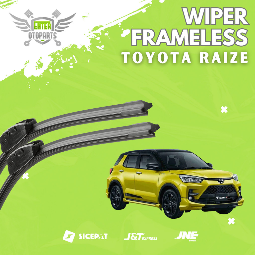 Toyota Raize / All New Raize Frameless Car Wiper | 1 Set Left & Right ...