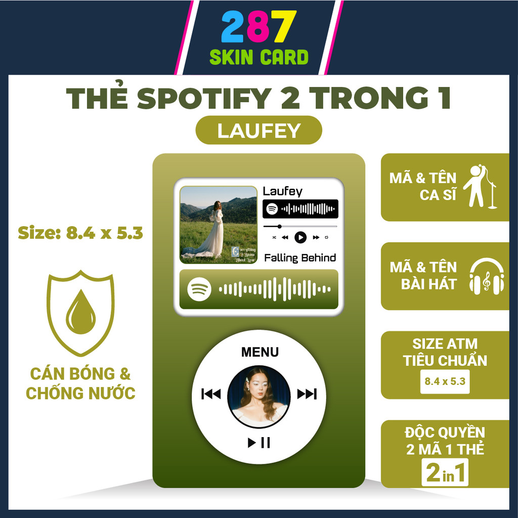 SPOTIFY [Free Wrap] LAUFEY 2-in-1 Cornered Card with Double-sided ...