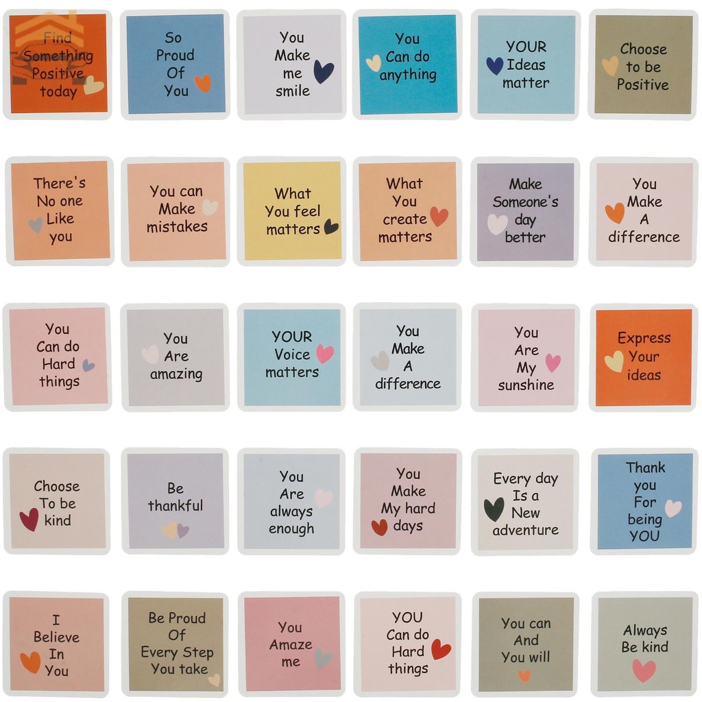 30Pcs Inspirational Cards Assorted Encouragement Cards Funny Creative ...