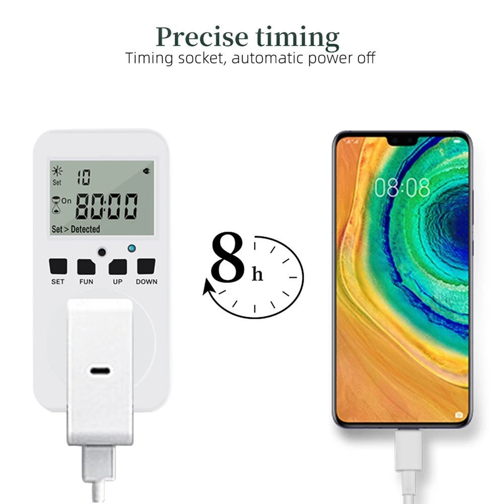 Cycle Programmable Digital Timer Socket for Pumps Exhaust Fans ...