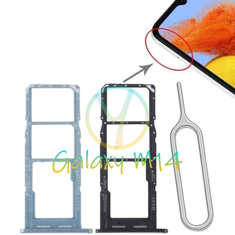 SIM Card Tray For Samsung Galaxy M14 Card Connector Socket Tray Holder ...