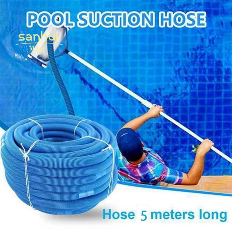 5M Swimming Pool Vacuum Cleaner Hose Suction Swimming Replacement Pipe ...