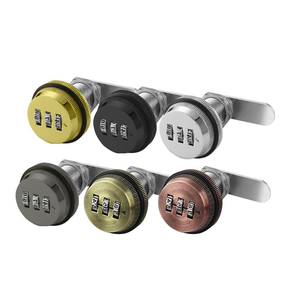 [JTFY] 3 Digital Code Combination Lock Box Mail Post New Alloy Zinc ...