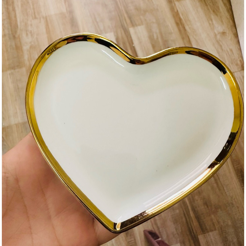 Ceramic heart plate with many types of edges | Shopee Malaysia