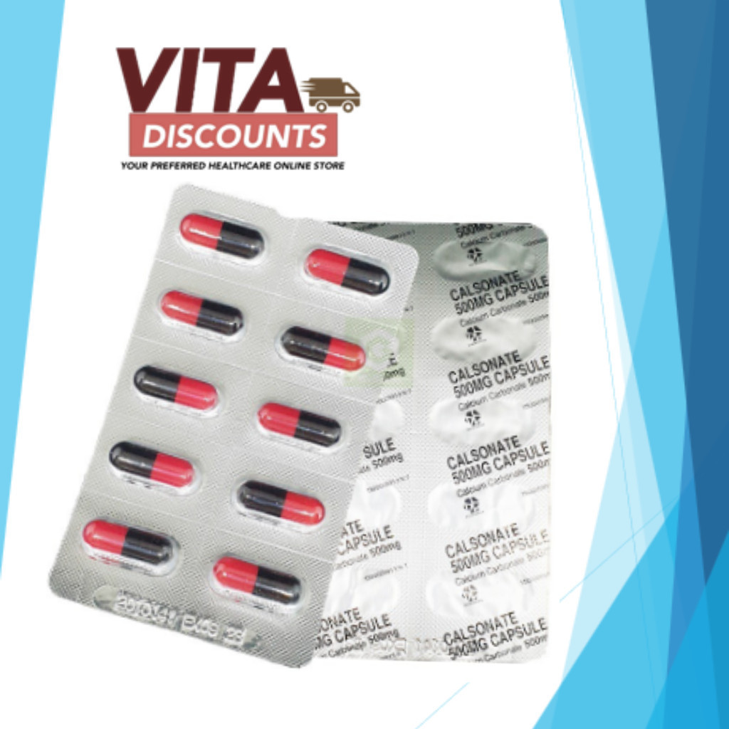 [SATU PAPAN] CALSONATE 500MG CAPS 10S EXP01/2027 | Shopee Malaysia