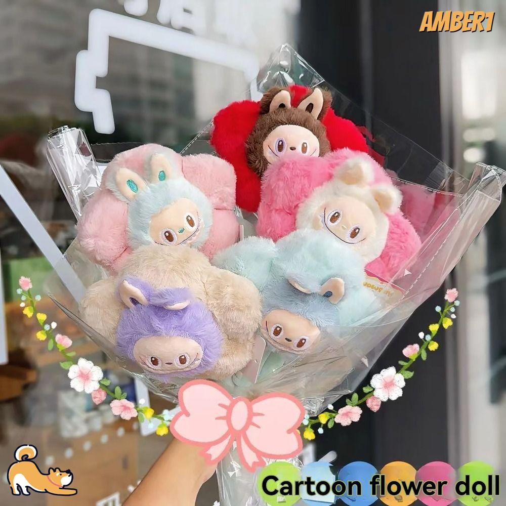 AMBER1 Doll Plush Toys, POPMART LABUBU Popmart Labubu Flower, Portable ...