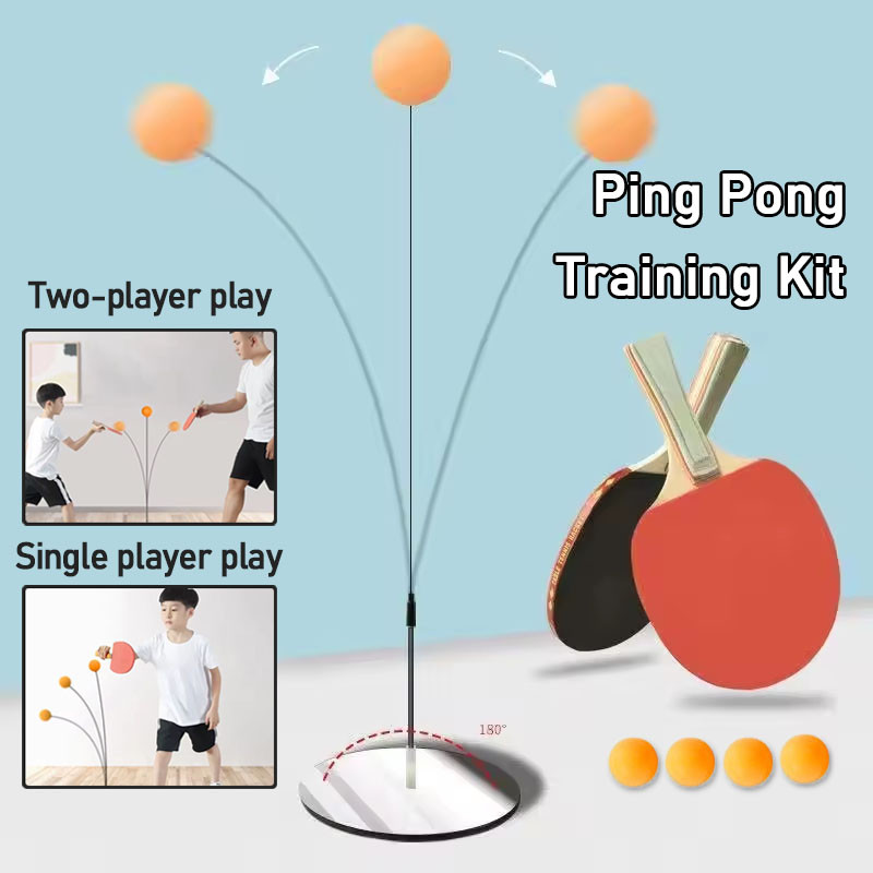 Elastic Soft Shaft Table Tennis Portable Trainer Kids Ping Pong ...