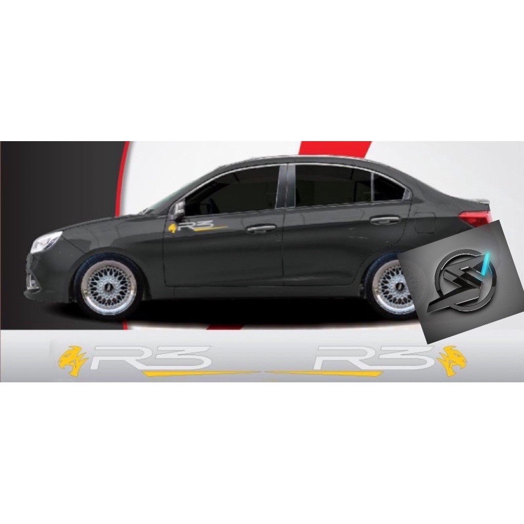 (Ready stock ) S611# PROTON R3 Logo Vinyl Decals Sticker | Shopee Malaysia