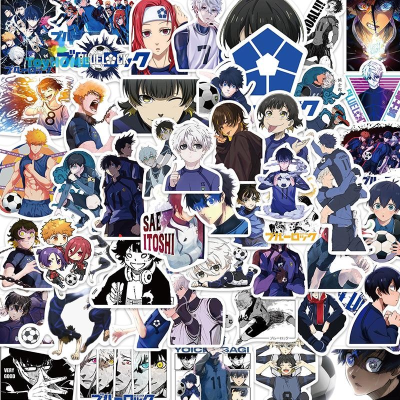 GPHA> 50pcs Japan Anime Blue Lock Stickers Aesthetic Decals DIY ...