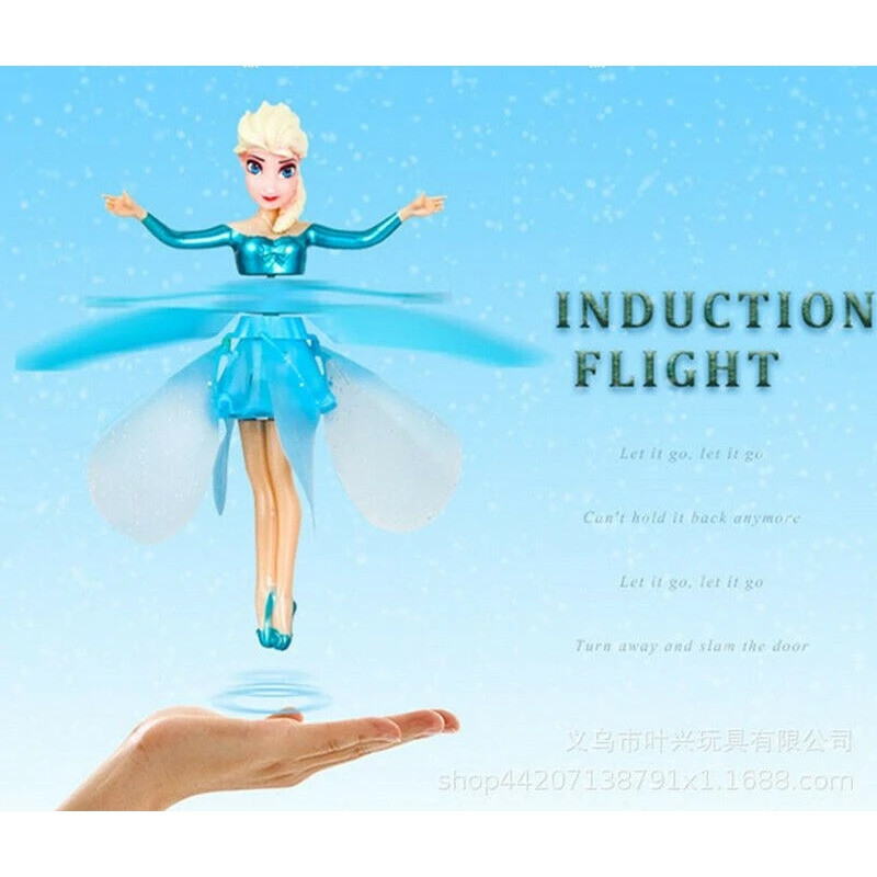 Frozen Princess Elsa Fairy Magical Flying Suspended Aircraft Control ...