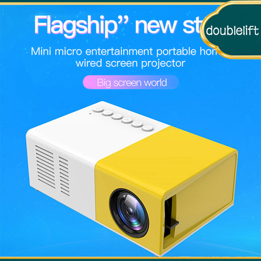 1/2/3 Professional Practical Projector 1000 Lumens 480x360 Pixels Audio ...