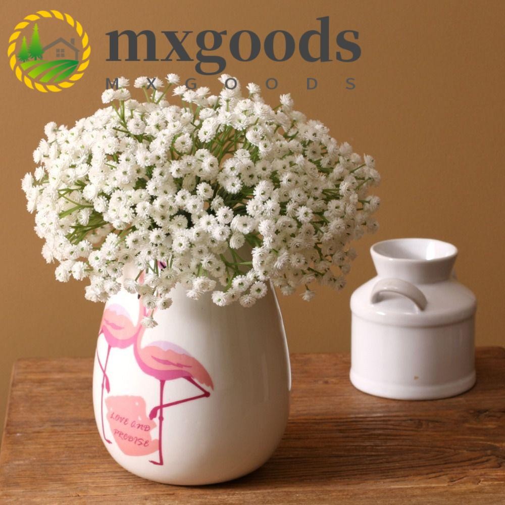 MXGOODS Silk Gypsophila Flower Bouquet, Plastic Fresh Artificial Gypsophila Breath, Flower ...