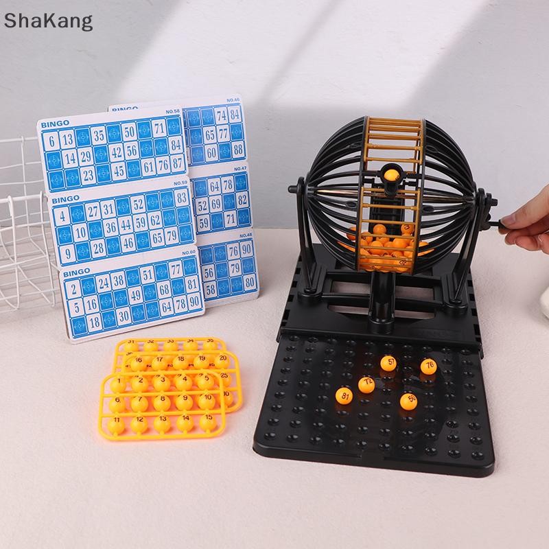 SKMY Classic Bingo Cage Game Set With Numbered Balls, Tracker Board ...
