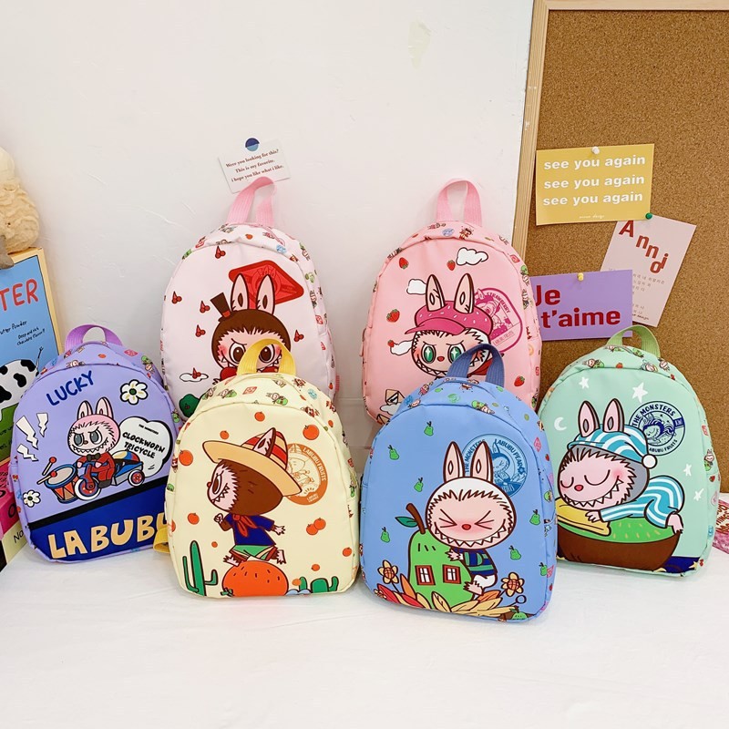 Cartoon Cartoon Labubu Casual Children Backpack Preschool Work Toddler ...