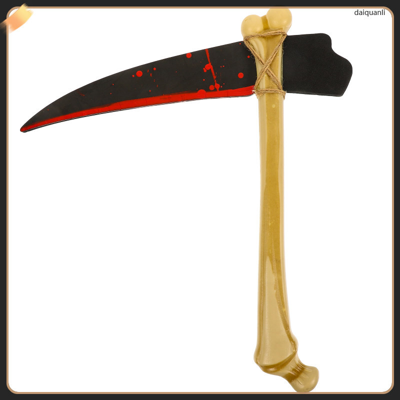 Foam Bone Horror Halloween Supplies Sickle for Red Costume Prop ...