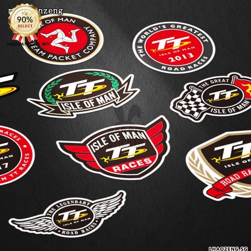New Product Island Man TT Helmet Decoration Decal Motorcycle Modified ...