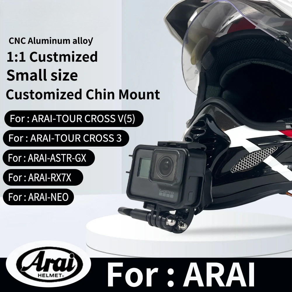 Helmet Chin Mount For Arai Tour Cross 5 XD-5 X5 Tour Cross3 X4 Rx7x for GoPro Insta360 DJI ...