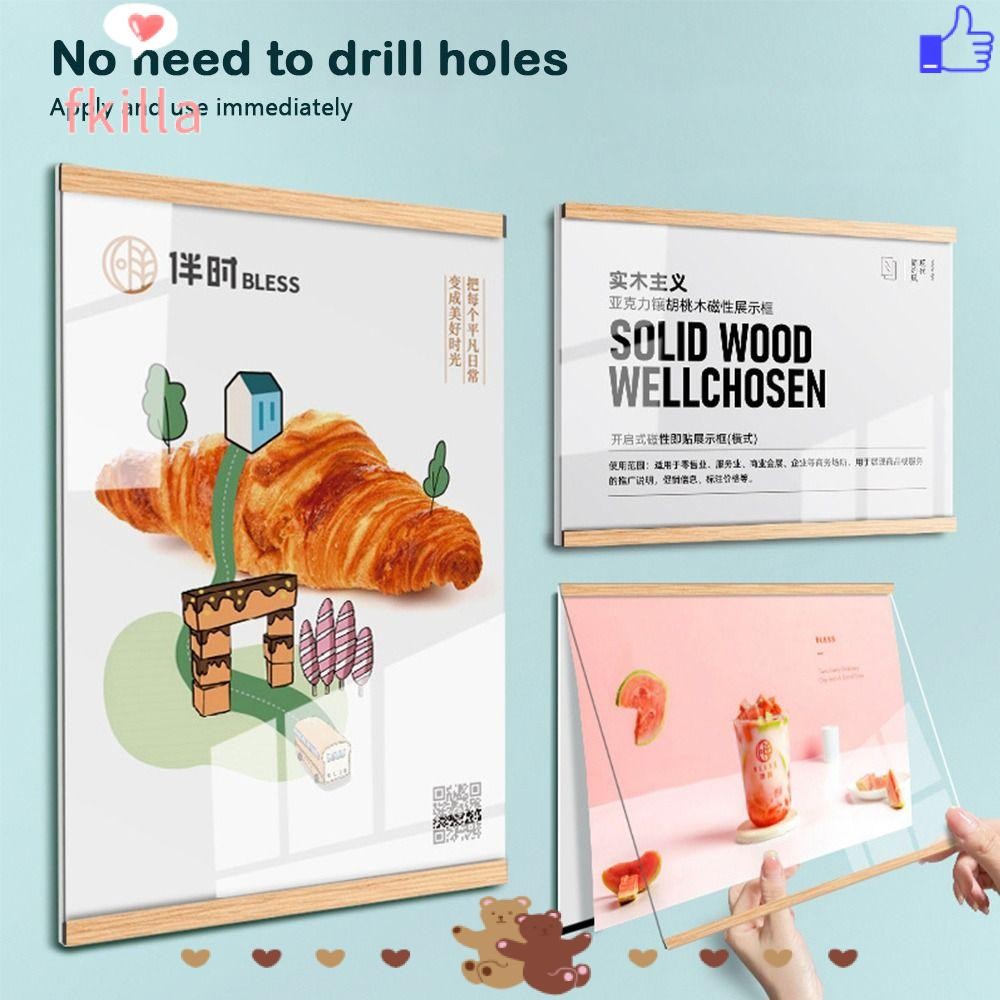 FKILLA1 Display Frame, Acrylic Wall Mounted Certificate Frame, A3/A4/A5 ...