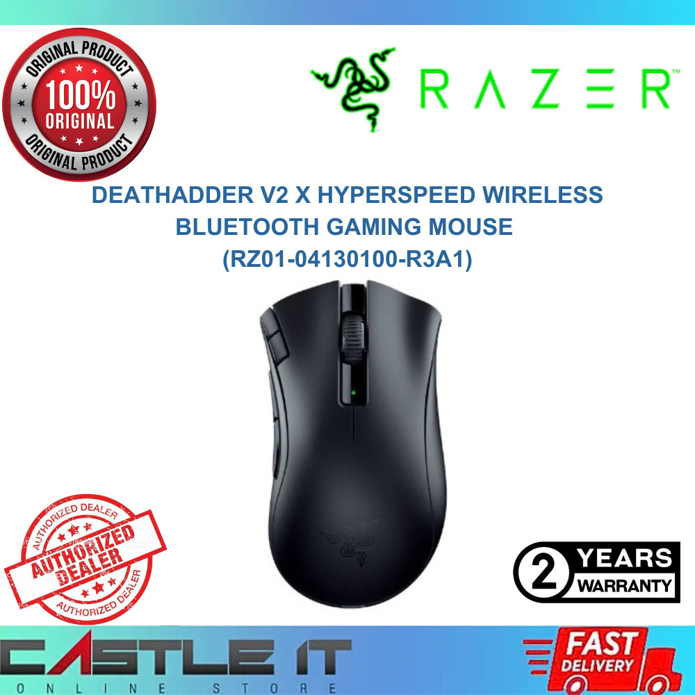 Razer DEATHADDER V2 X HYPERSPEED Wireless Bluetooth Gaming Ergonomics ...