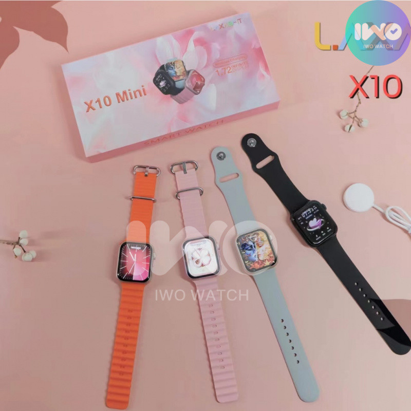 X10 Mini Smart Watch 41mm 1.72inch woman Watch With Bluetooth Wireless ...