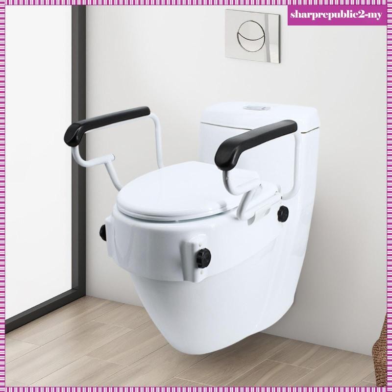 [SharprepublicefMY] Toilet Seat Riser Elevated Toilet Seat Folded ...