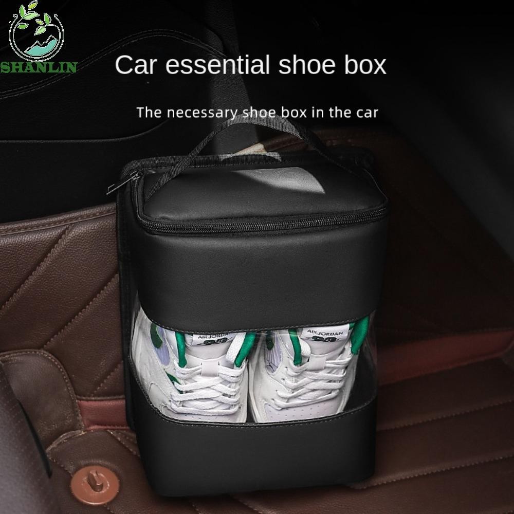 SHANLIN Shoe Storage Bag, Large Capacity Waterproof Car Shoe Box ...