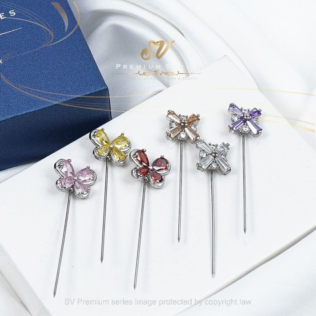 Sv Premium Jarum Peniti Zircon Rama Rama Jarum Peniti Hijab Pin ...