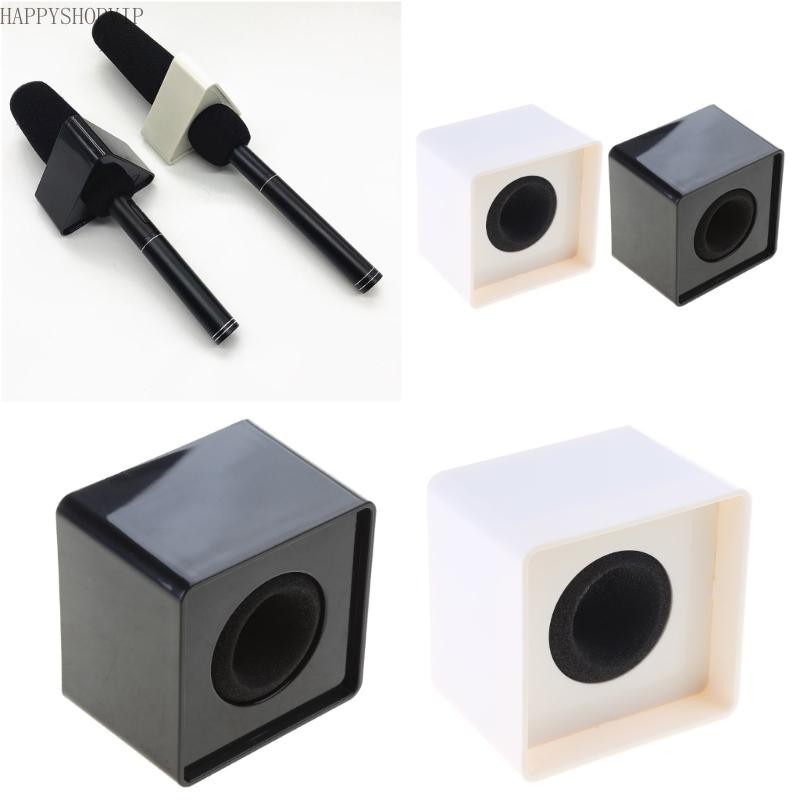 HSV Durable Square Mic Holder Microphone Logos Flag News Reporter ...