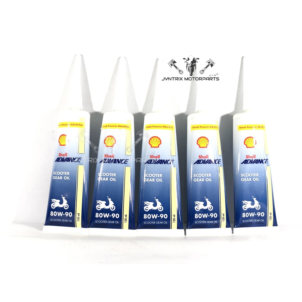 100% ORIGINAL SHELL ADVANCE SCOOTER GEAR OIL 80W-90 120ML | Shopee Malaysia
