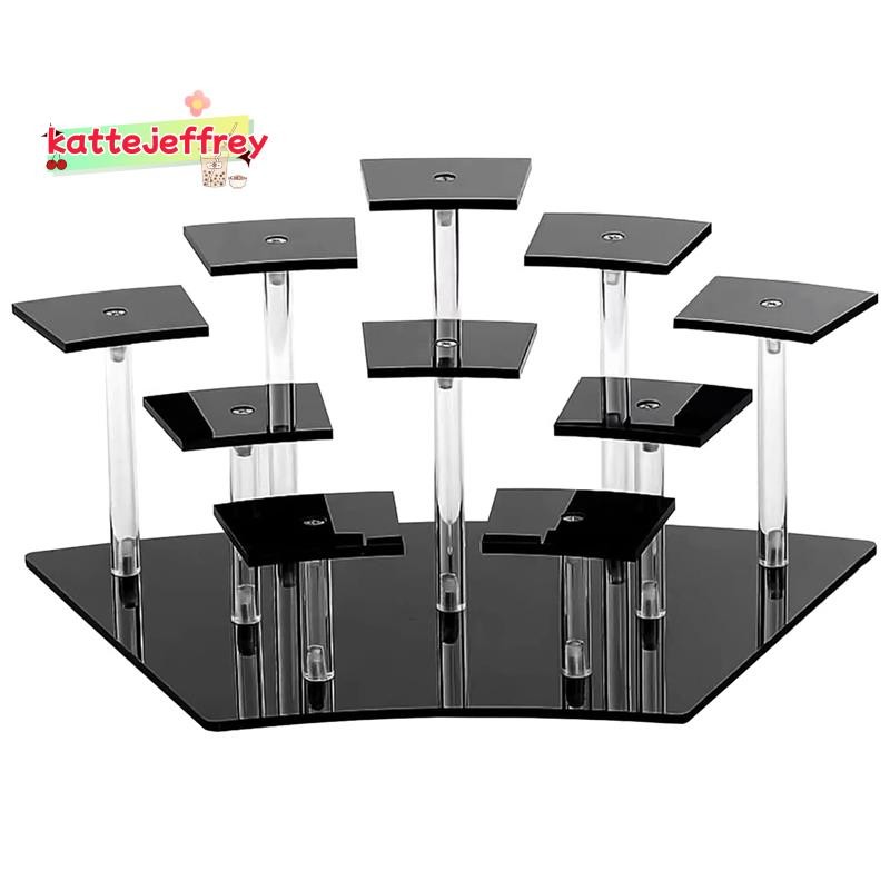 10 Tier Acrylic Display Stand, Acrylic Riser Display Stand Perfume ...