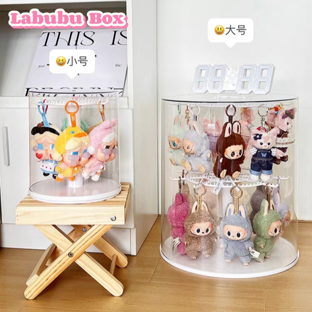 2025 New Labubu Extra Large Double Layer Rotating Box Cartoon Skull ...