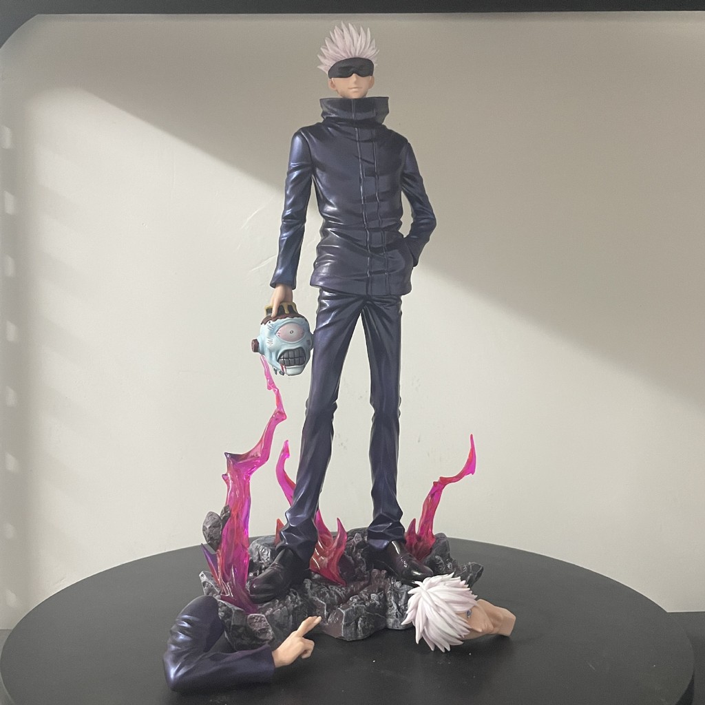 33cm Jujutsu Kaisen Gojo Satoru Standing Posture Two Face Replaced High ...