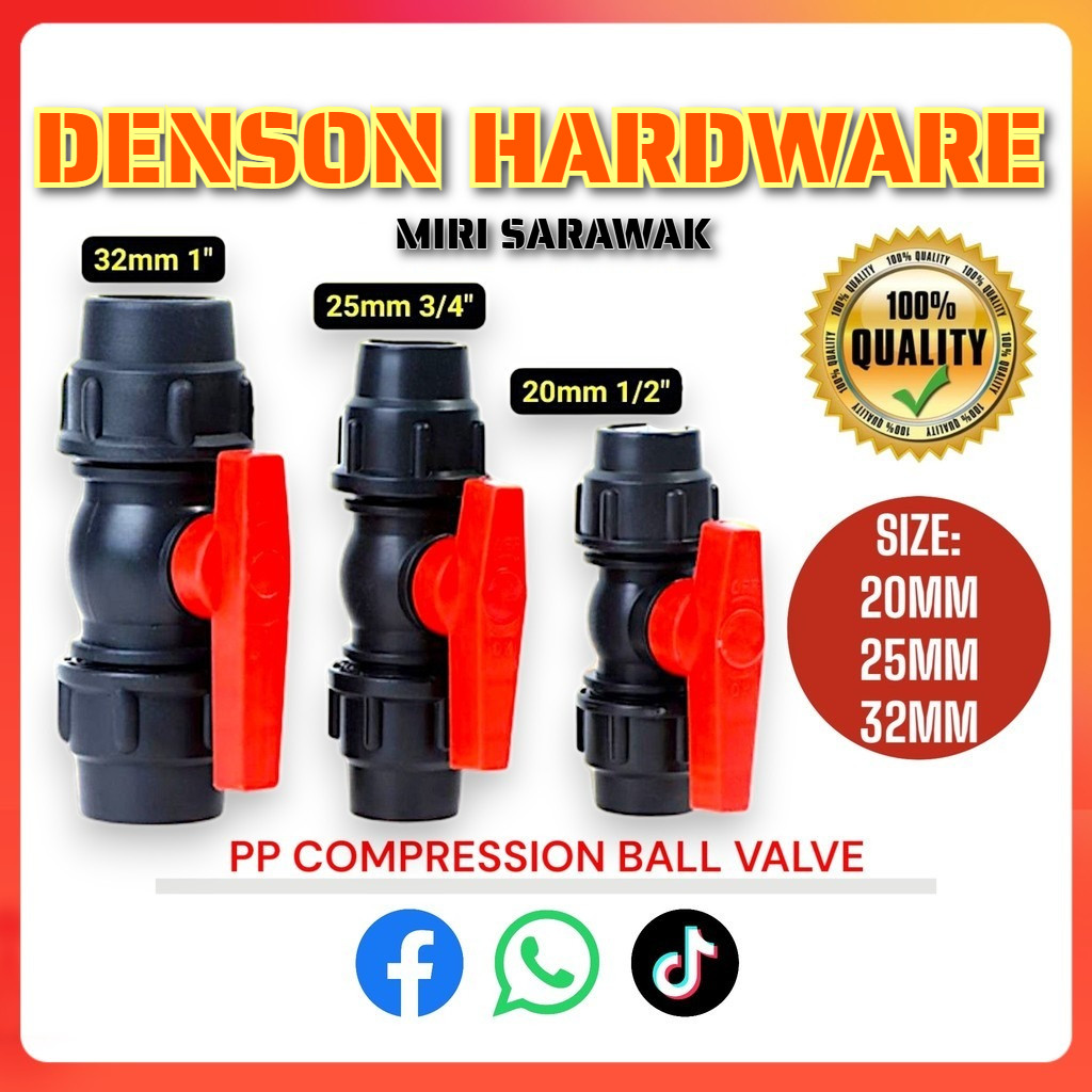 HDPE Poly Stopcock / PP Compression Ball Valve / Poly HDPE Ball Cock ...