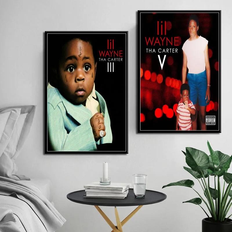 Lil Wayne Tha Carter Album Cover Art Canvas Poster Iconic Hip Hop Rap ...