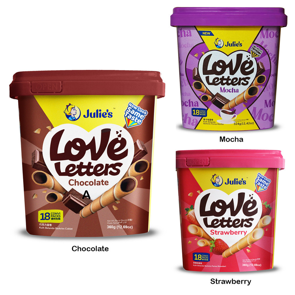 SKM Julie's/Mastura Love Letter Wafer Sticks / Biskut JLS12 JLS16 JLS04 ...