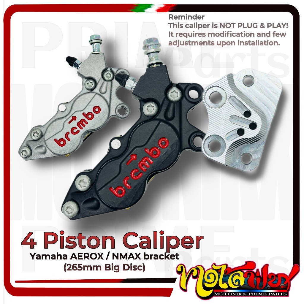 4piston Caliper for Yamaha Nmax / Aerox (Casted) | Shopee Malaysia