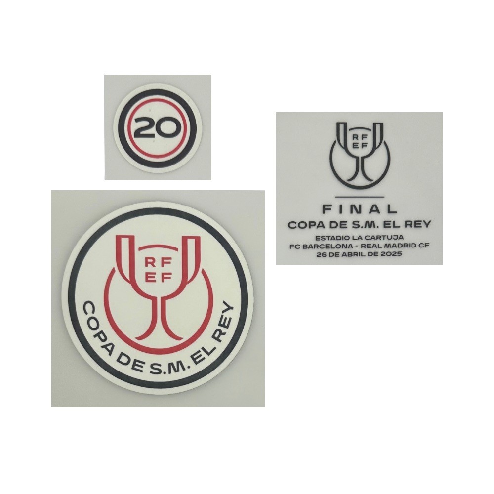 OFFICIAL Copa Del Rey 2025 + 20 Champions Patches + Final Match details ...