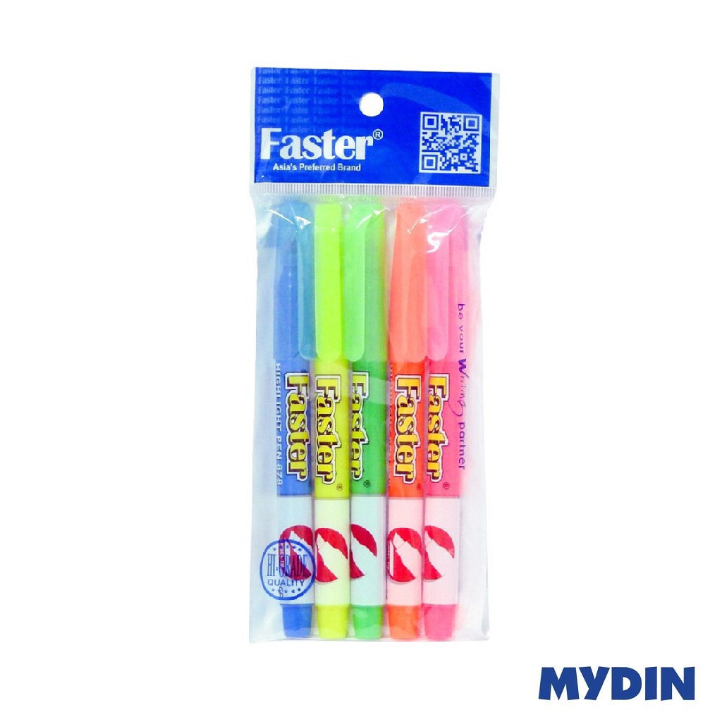 Faster Highlighter Pen (Mix) | Shopee Malaysia